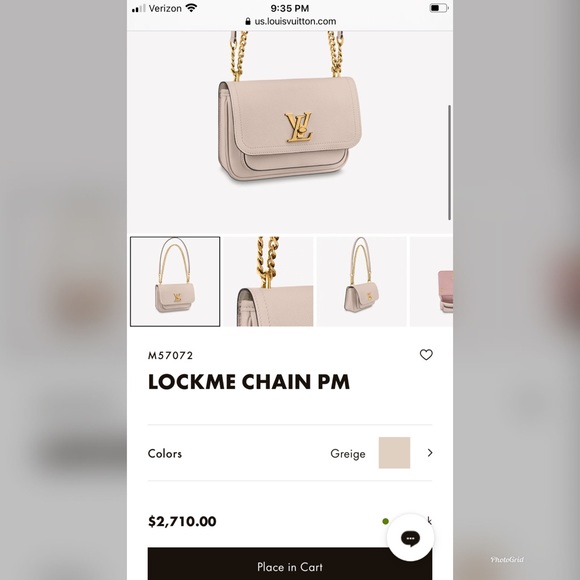 Louis Vuitton | Bags | New In Stores Louis Vuitton Lockme Pm Chain Bag ...